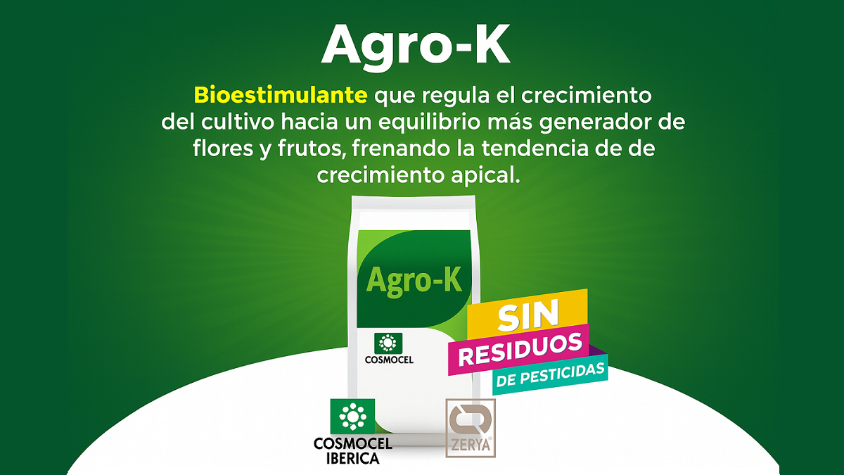 Agro-K, el bioestimulante sin residuos ahora certificado por ZERYA