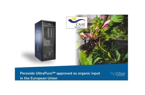 El peróxido UltraPure™ de HPNow aprobado como insumo orgánico en la ...